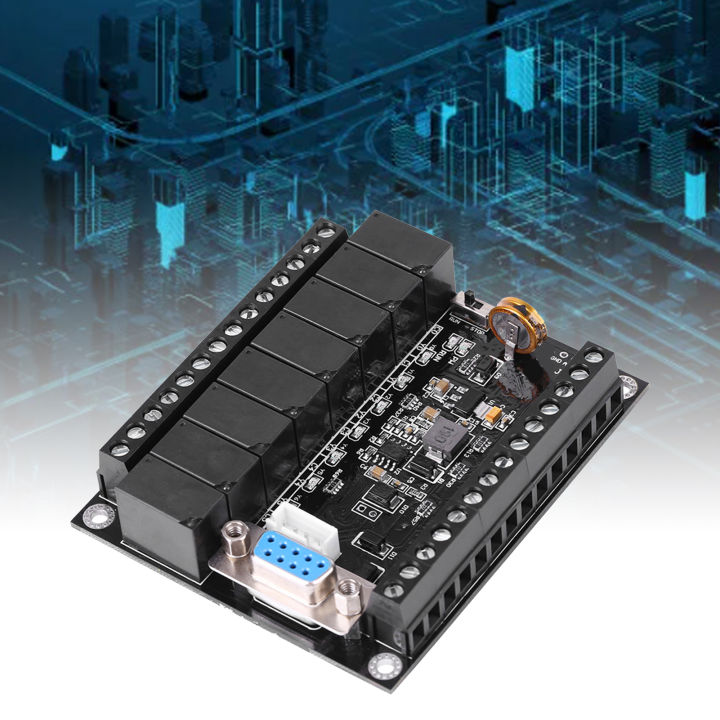 PLC Controller PLC Regulator Industrial Control Board Programmable Logic Controller DC 24V 9600 ...