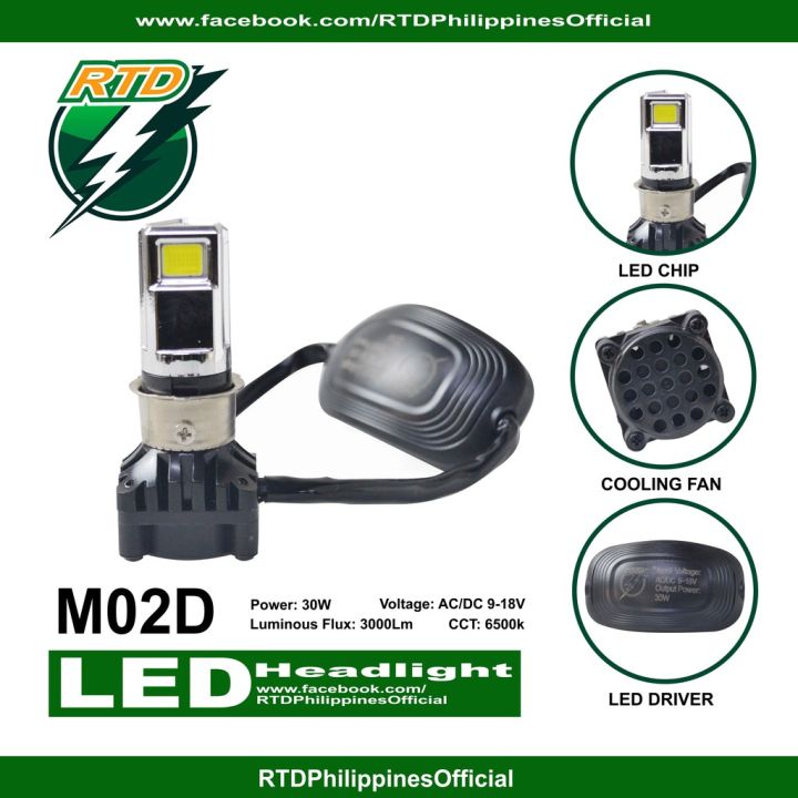 ORIGINAL RTD RAYTON LED HEADLIGHT M02D-AC | RTD PHILIPPINES OFFICIAL ...