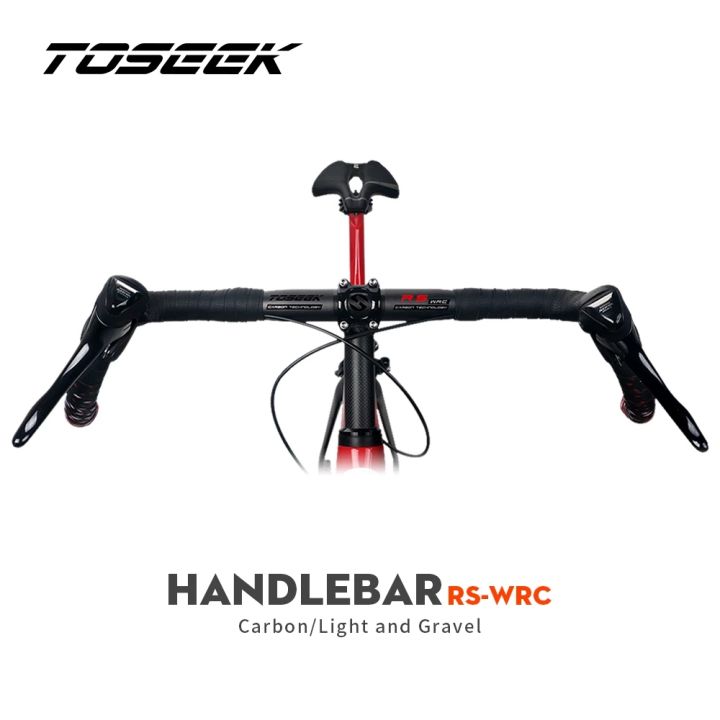 TOSEEK RS-wrc Carbon Gravel Handlebar Exotropism Handle Bar 31.8mm ...