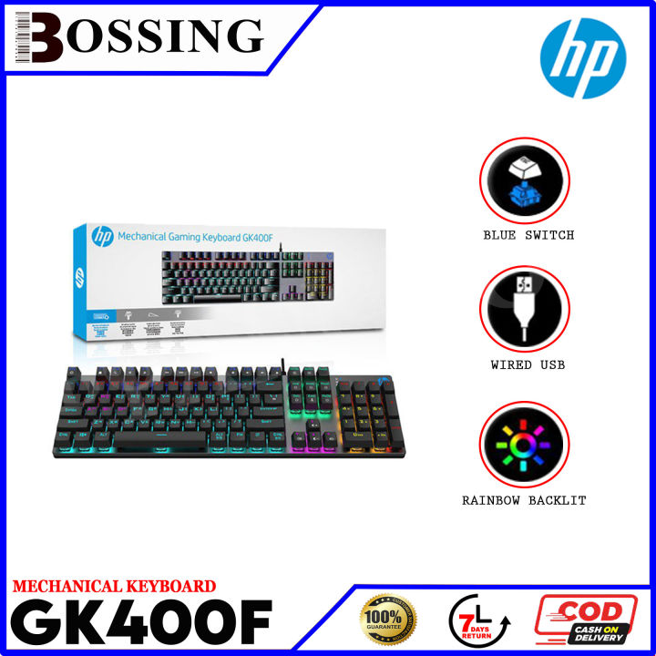 HP GK400F Mechanical Gaming Keyboard for PC & Mac OS | Blue Switch ...