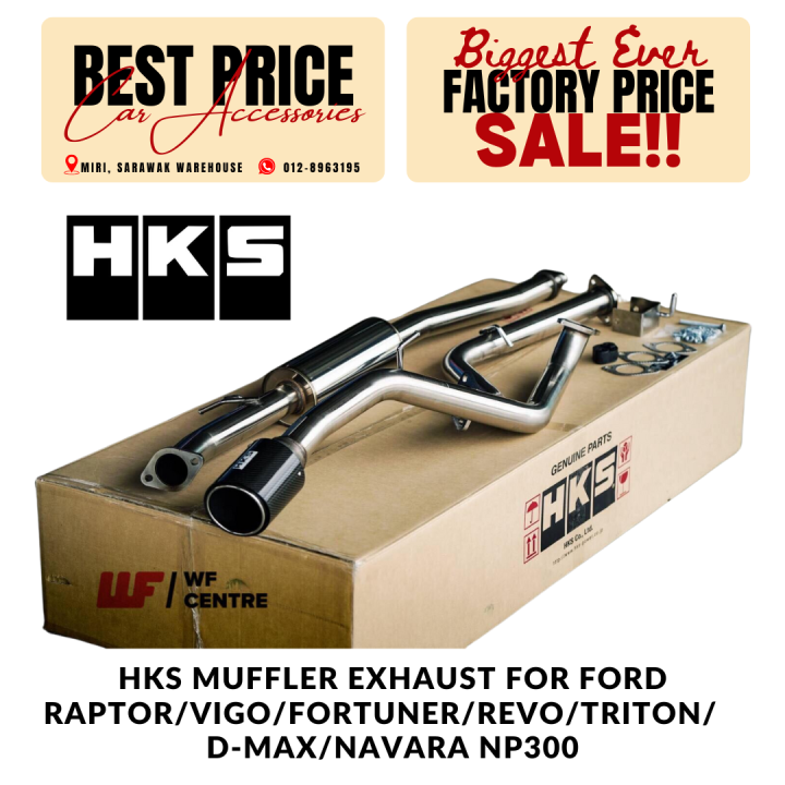 HKS Muffler Exhaust For Ford Raptor/Vigo/Fortuner/Revo/Triton/D-Max ...