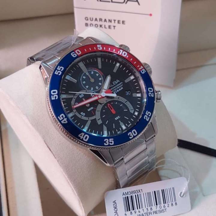 Jam Tangan Pria Alba Terbaru/ Alba Garansi Resmi 1 Tahun Murah AM3893X1 ...