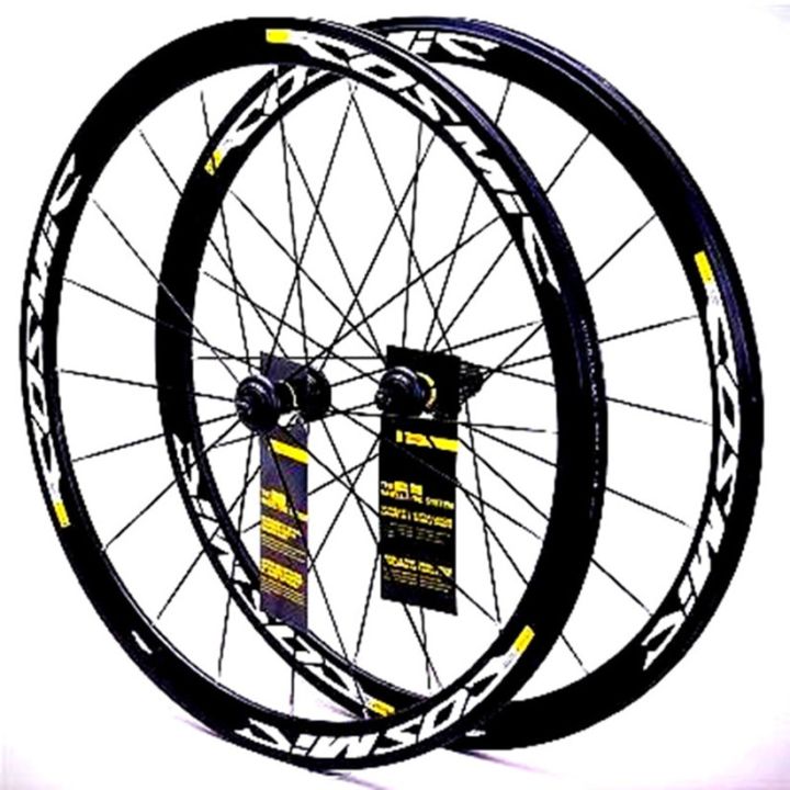 700C Mavic Cosmic Elite Road Bike Bicycle Ultralight Aluminum Alloy V Brake Wheels 40mm Wheelset ...