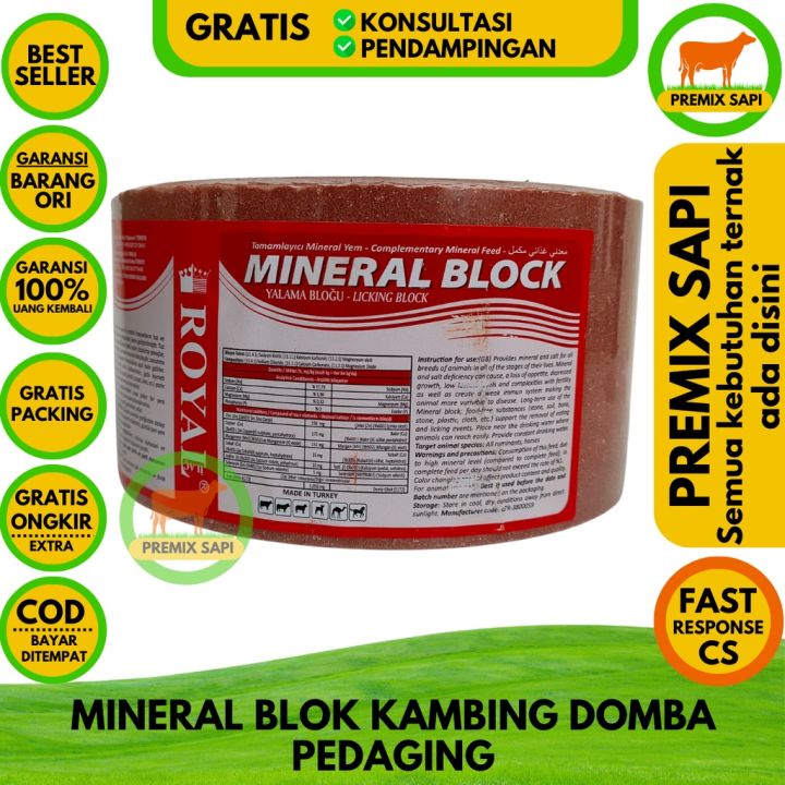 ROYAL MINERAL BLOCK 3Kg IMPORT - MINERAL BLOK 3 KG - MINERAL BLOK DOMBA ...