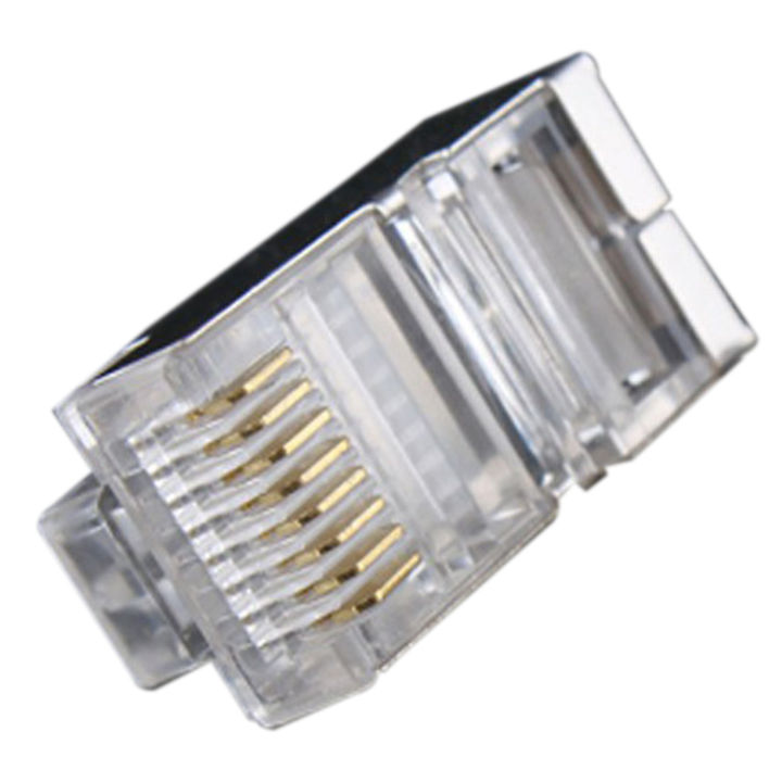 RJ45 Metal Modular Plug Internet Cable LAN Network Connector 8pin ...