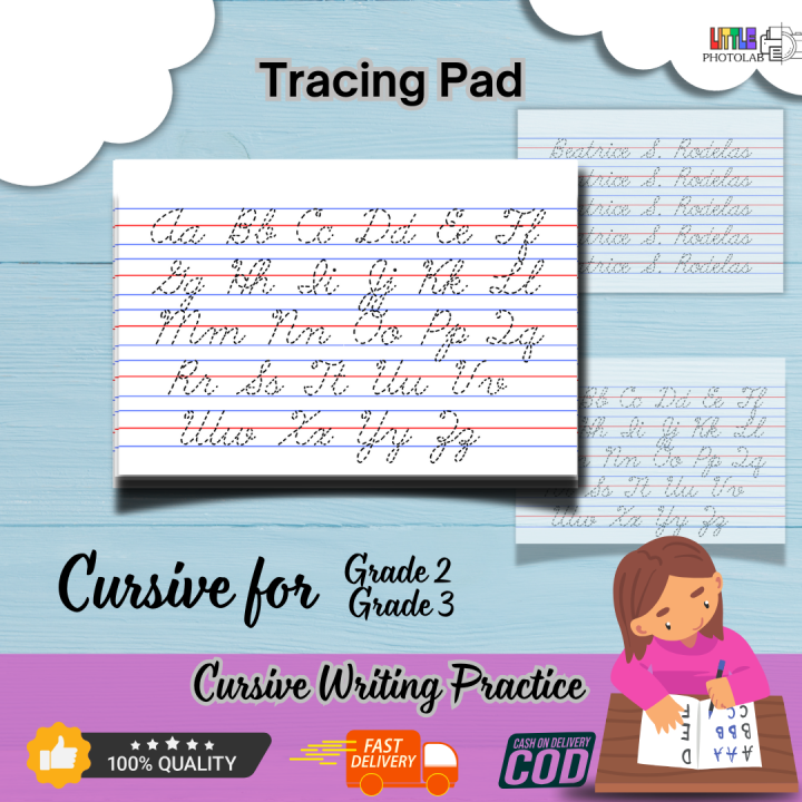 CURSIVE TRACING PAD Writing for Grade 2 and Grade 3 | Handwriting ...