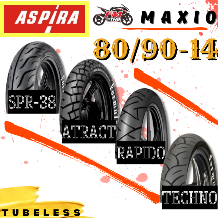 Ban Aspira Maxio 80/90-14 Tubeless - Ban Motor Ring 14 Tubles (Pilih Tipe) | Lazada Indonesia
