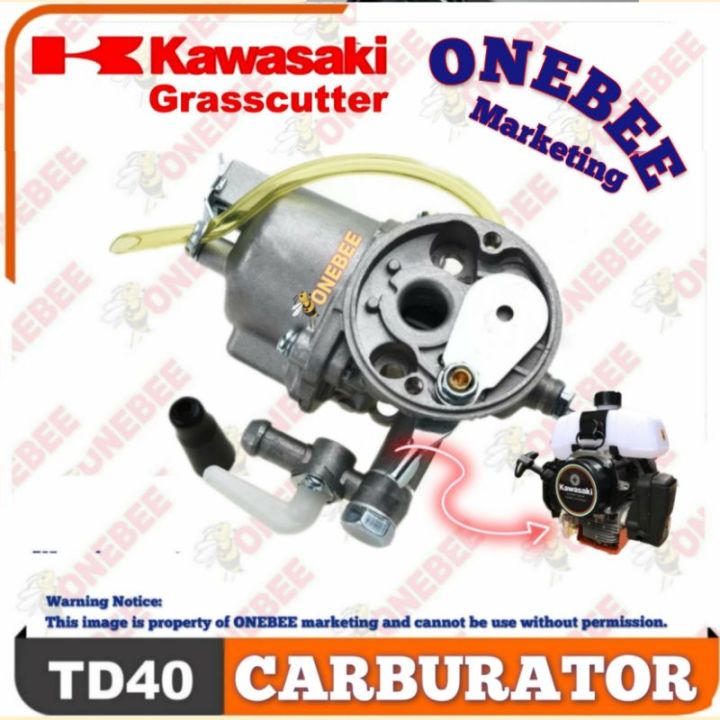 COD TD40 Carburator use for Kawasaki grasscutter model TD40 FD40 for 2 ...