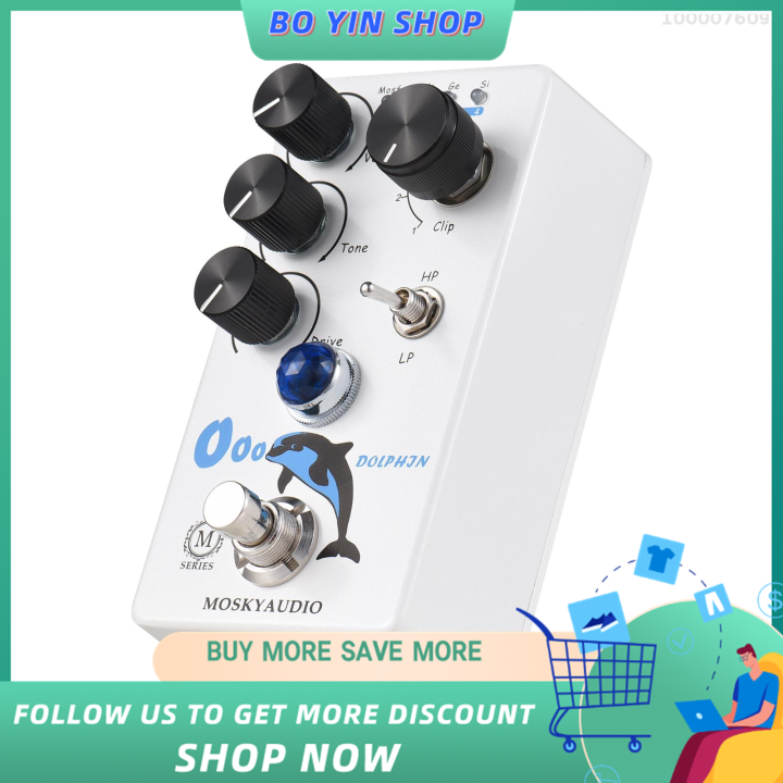 MOSKYAudio Distortion/Overdrive Guitar Effect Pedal 4 Mode Switch ...