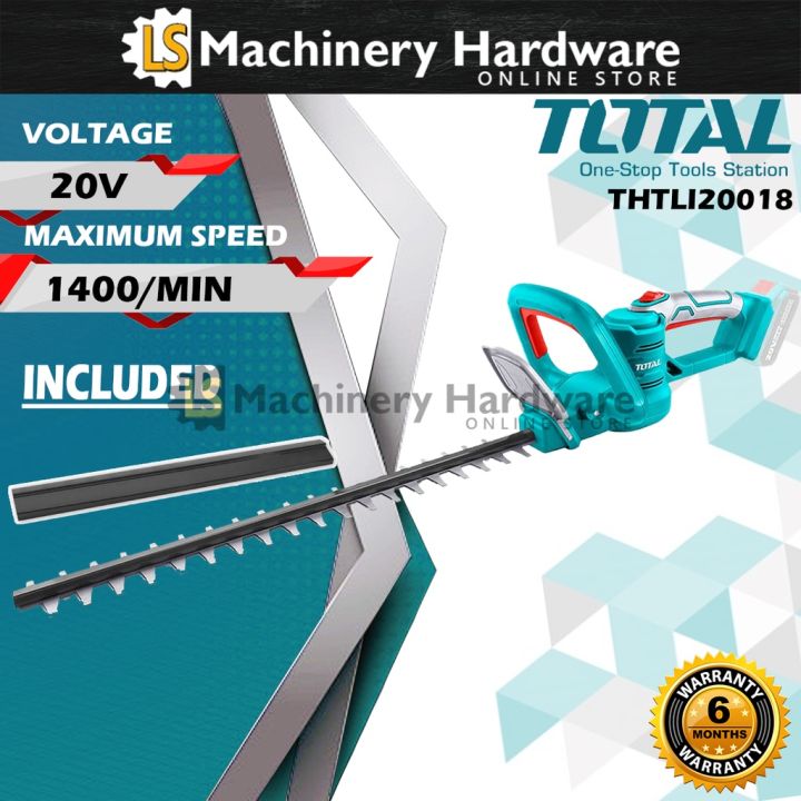 Total 20V Li-ion Cordless Hedge Trimmer THTLI20018 - 6 Months Warranty ...