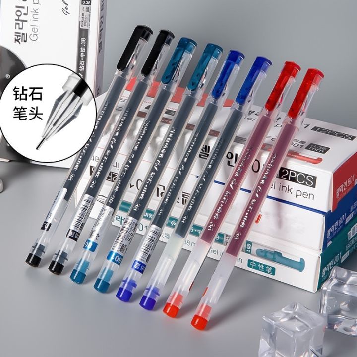 Zuixua ปากกาเจล 0.38 หัวเข็ม CS.801บรรจุ 12 ด้าม / กล่อง | Lazada.co.th