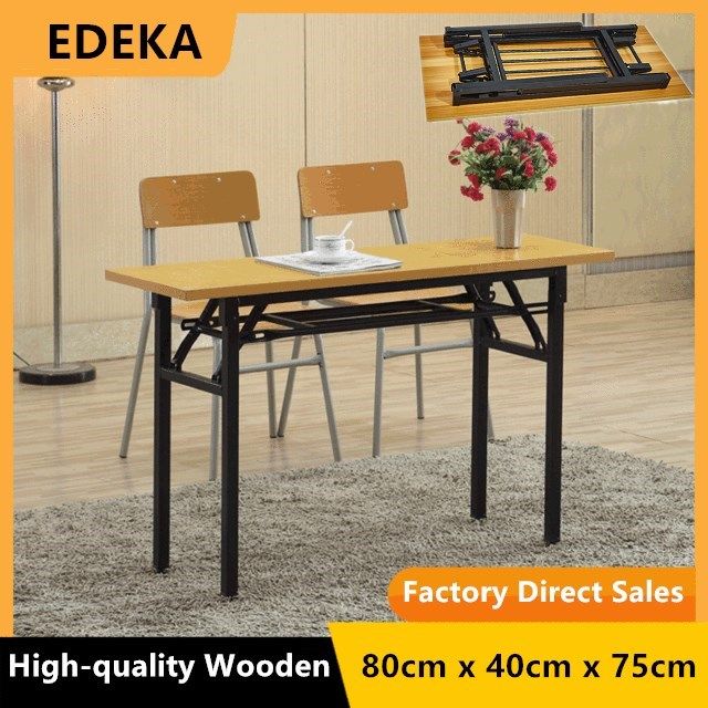 Folding Study Table (80x40 cm) - Multipurpose Rectangle Table, Home ...