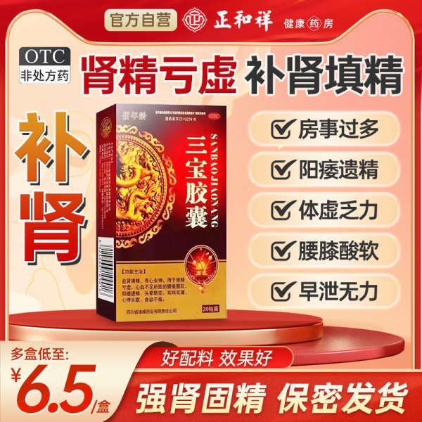 Bai Nian Ling Sanbao Capsule Traditional Chinese Medicine Tonifying ...