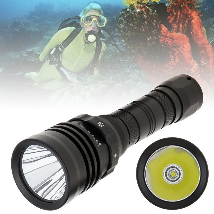1800LM 5 Modes Light Scuba Diving Flashlight Magnetic Switch USB ...