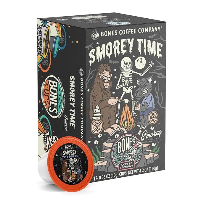 Bones Coffee Company Flavored Coffee Bones Cups | 12ct Single-Serve ...