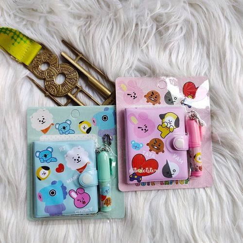 Buku Notebook BTS BT21 Buku Memo Kpop Korea Notebook+Pulpen BTS BT21 ...