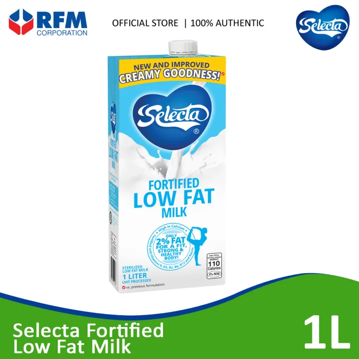 Selecta Fortified Low Fat Milk 1 Liter | Lazada PH
