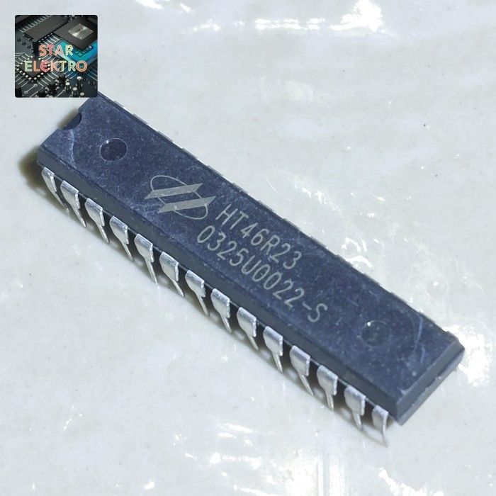 HT46R23 Dip-28 Tancap Holtek HT 46R23 8-bit RISC IC Micro Controller Analog Digital CMOS Type ...