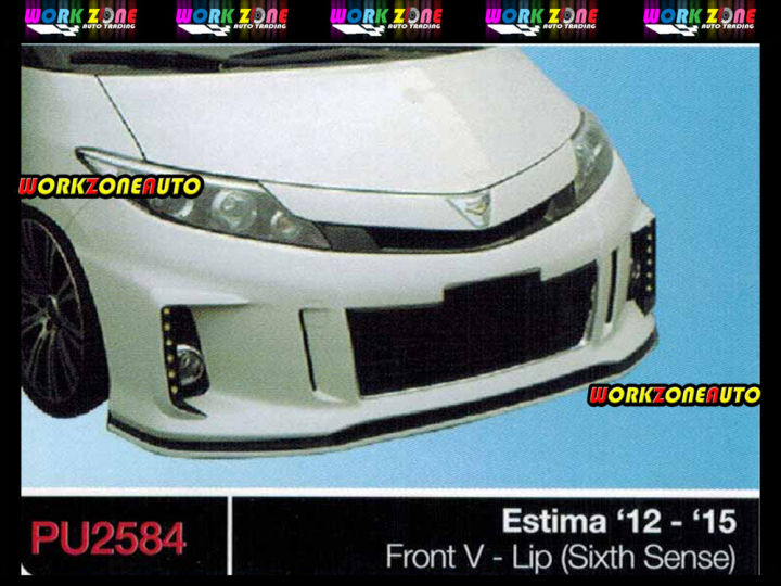 PU2584 Toyota Estima '12-15 PU Front V-Lip (Sixth Sense) Body kit ...