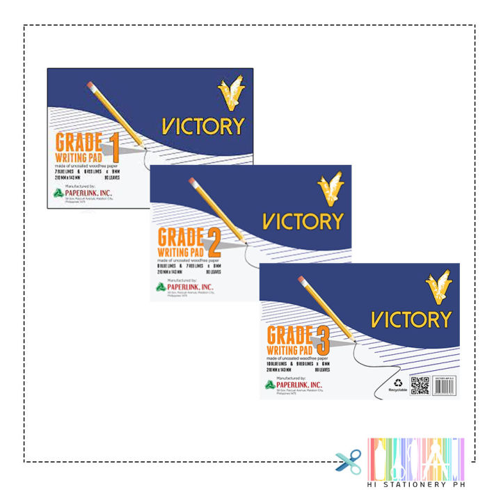 VICTORY Writing Pad / Grade 1 / Grade 2 / Grade 3 / Grade 4 | Lazada PH