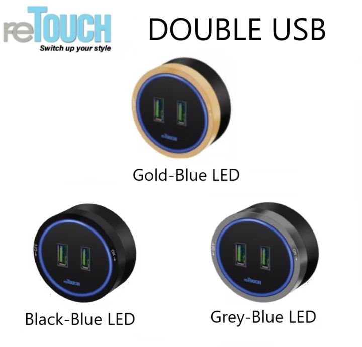 RETOUCH Track Socket Universal / Double USB | Lazada