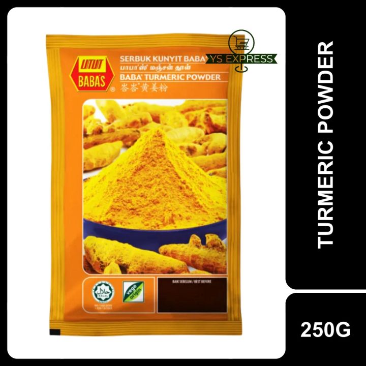 BABA'S Turmeric Powder 250G - Serbuk Kunyit | Lazada