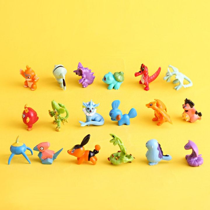 24/144Pcs Pokemon Mini Doll Models with Different Styles Pikachu Anime ...