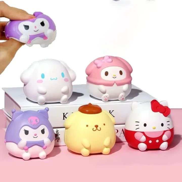 Sanrio Squishy Toys Stress Relief Squishy Anime Cartoon Children's Hand ...