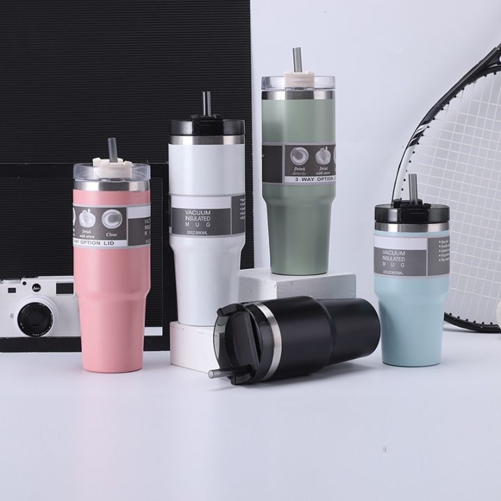 แก้วน้ำเก็บความเย็น Vacuum Insulated Tumbler Offo แก้วเก็บความเย็น ความจุ 27 ออนซ์/ขนาด 800ml ...