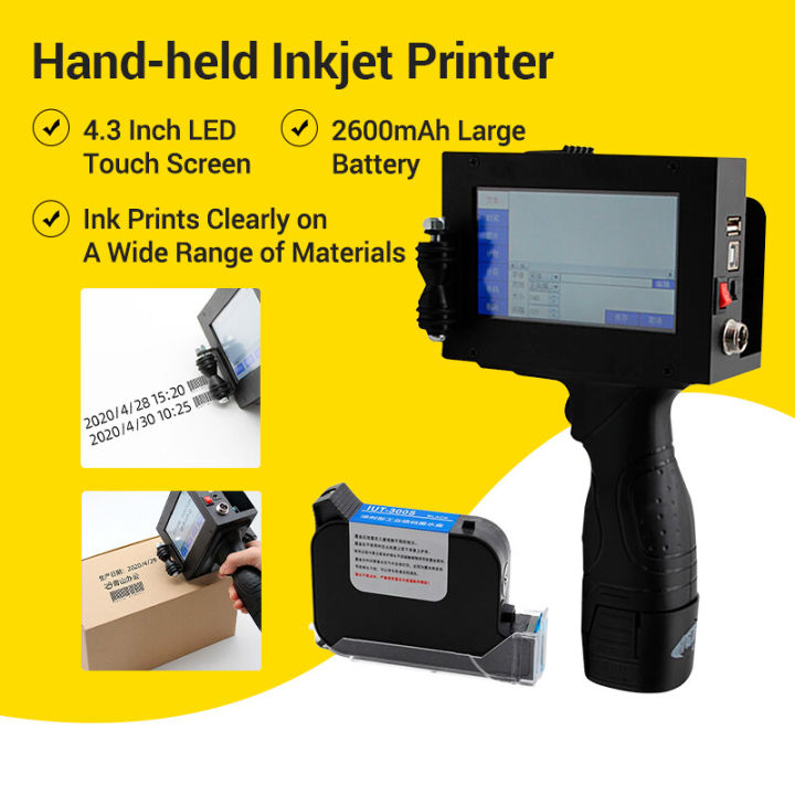 【Malaysia Stock】Handheld inkjet printer Date Time Coder Code Logo Label ...
