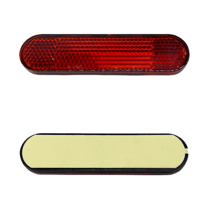 1 Pair Red Reflectors Truck Plastic Reflectors Motorcycle ATV Dirt Bike ...