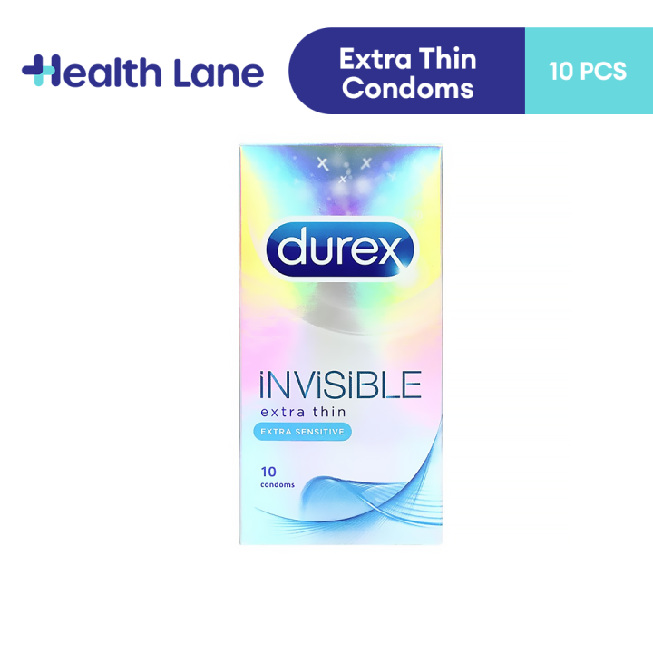 Durex Invisible Extra Thin Extra Sensitive Lubricated Condoms 10s | Lazada PH