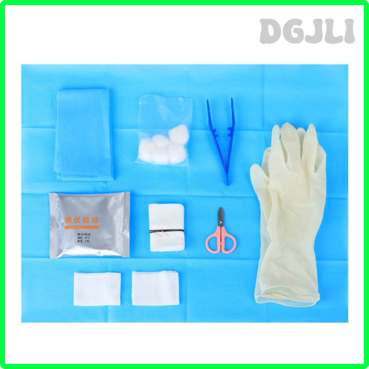 DGJLI Disposable Sterile Dressing Change Package Debridement and Suture ...