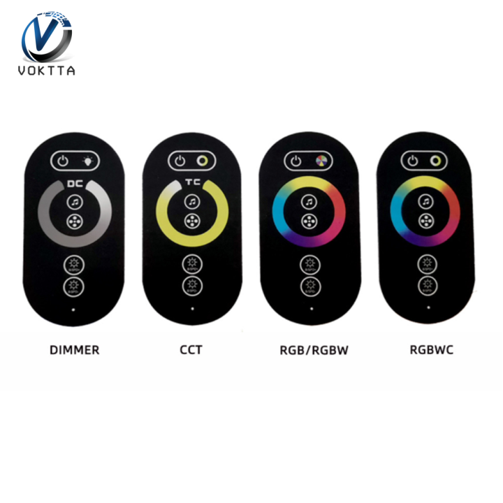 VOKTTA DC12V-24V RGB รีโมทคอนโทรลแบบสัมผัส LED แบบไร้สาย RF รีโมทควบคุม ...