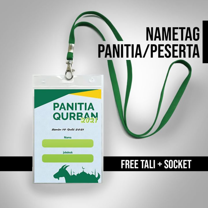 Cetak Name Tag Panitia / Peserta Custom Murah - Kualitas HD | Lazada ...