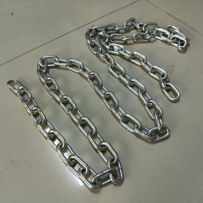 JMJ - Rantai Besi Galvanis 6 mm / Rante Besi Kilat Pagar Pembatas Per 2 ...