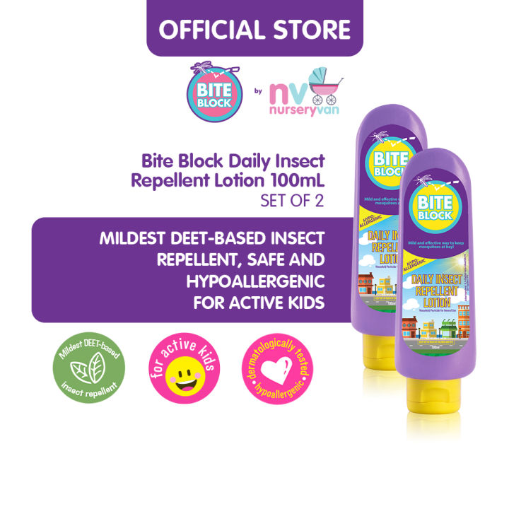 Bite Block Daily Insect Repellent Lotion 100mL Set of 2 | Lazada PH