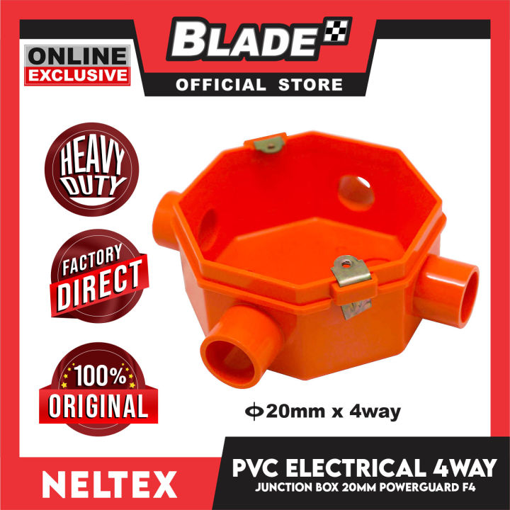 Neltex Powerguard PVC Junction Box F4 4way Electrical Box | Lazada PH
