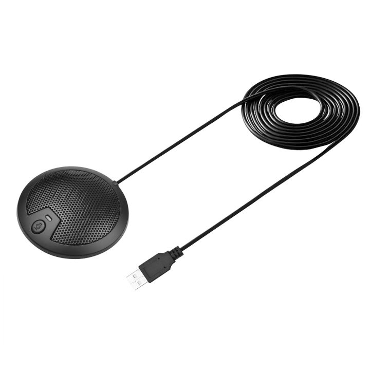 USB Desktop Condenser Microphone 360° Omnidirectional Mic with 2m Long ...