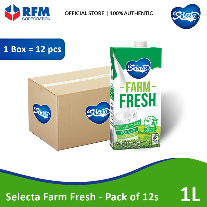 Selecta Farm Fresh Milk 1 Liter - pack of 12s | Lazada PH