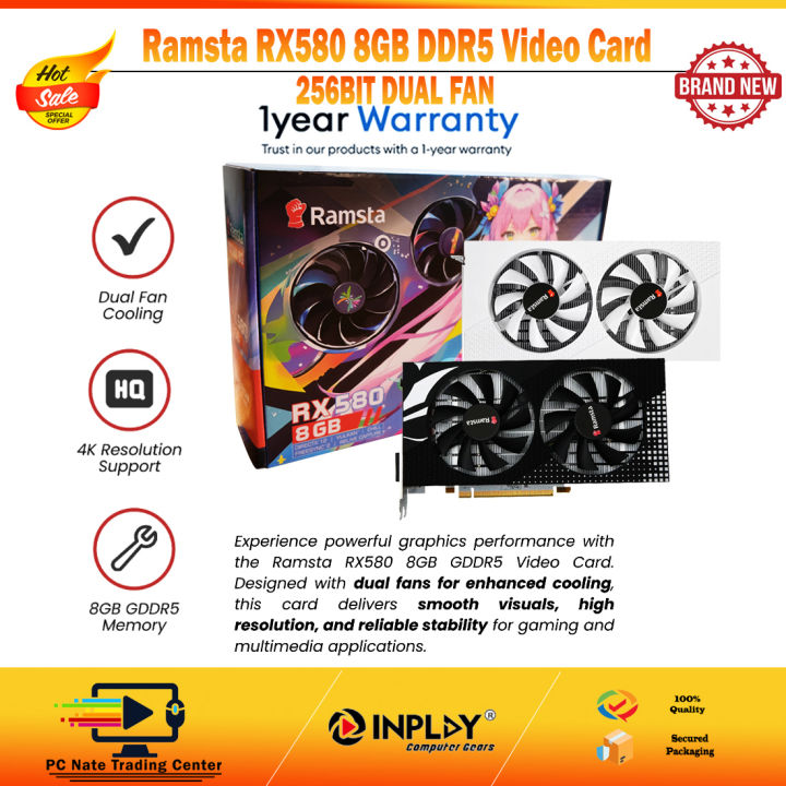 Ramsta RX580 Dual Fan 8 GB GDDR5 256-bit Graphics Card | Lazada PH
