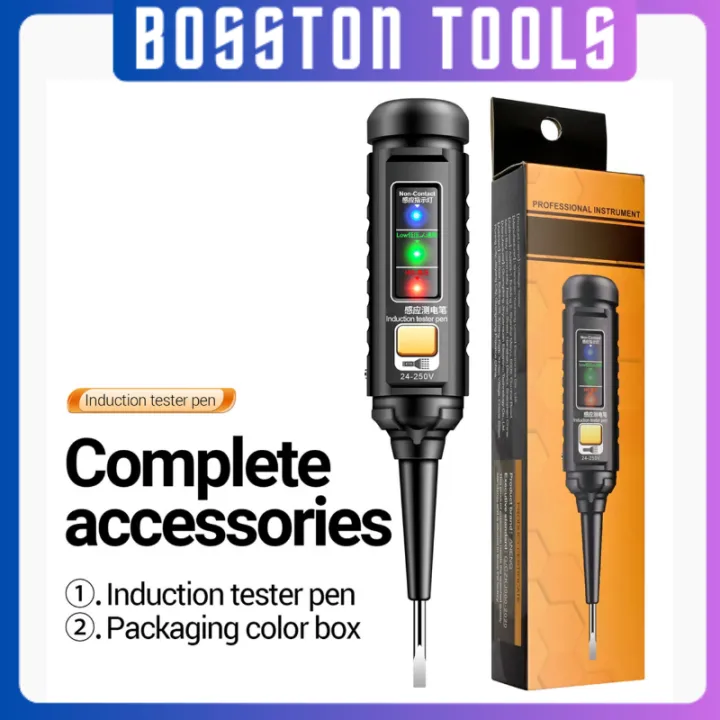 Induction Tester Pen 24-250V Voltage Tester Pencil Voltmeter Power ...
