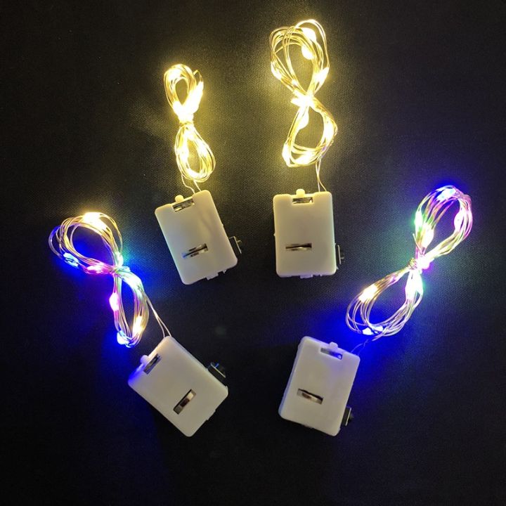 【Battery included】1M/2M LED Lights 3 Modes Wire String Fairy Light for ...