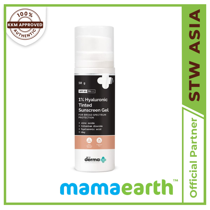 The Derma Co. Broad Spectrum Protection 1% Hyaluronic Tinted Sunscreen ...