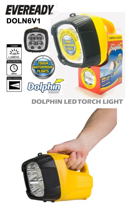 Eveready DOLN6V1 Dolphin 235-lumens LED Floating Lantern Torch | Lazada