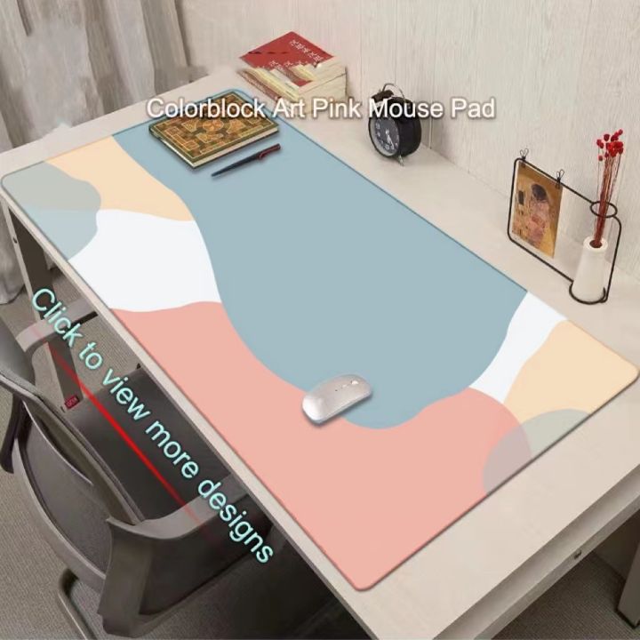 Desk Mat Laptop Gaming Large Mouse Pad Long Leatherette Waterproof ...