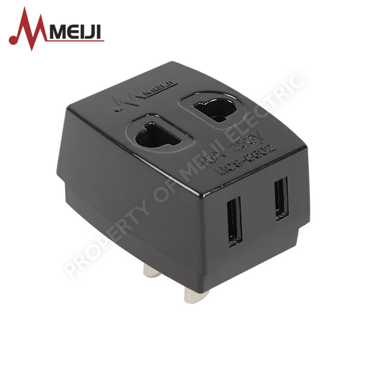 Tri-Tap Universal Adaptor [Meiji Surface Cube Type Adaptor] MCS-0602 ...