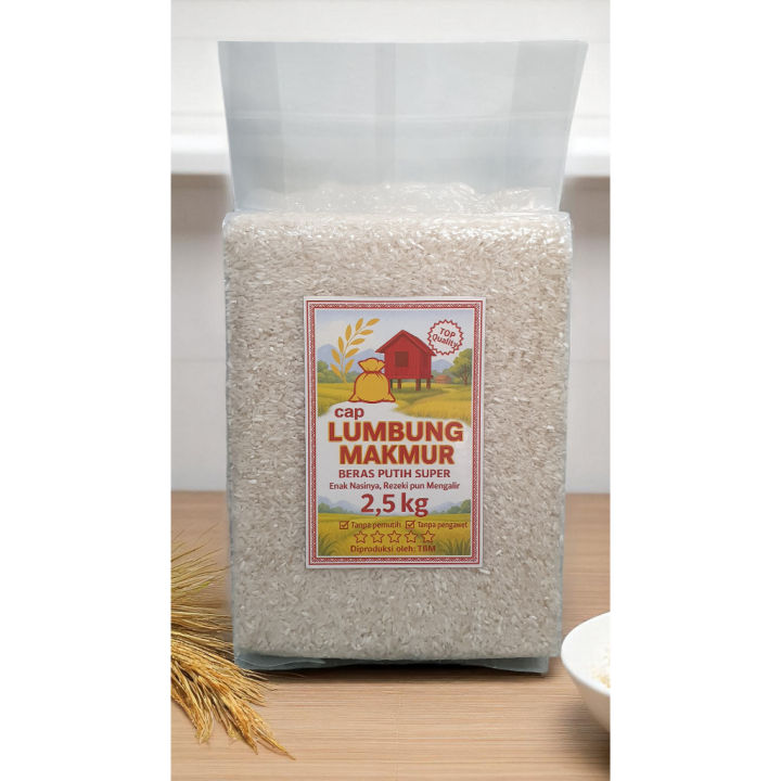 Beras Putih Pera Super Cap Lumbung Makmur 2.5kg | Lazada Indonesia
