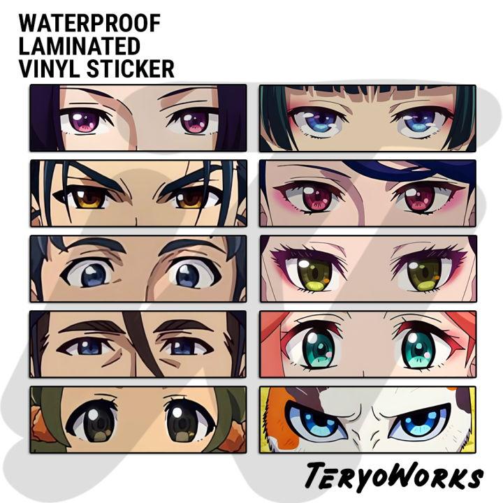 The Apothecary Diaries Eye Slap Sticker – Anime Vinyl Decal for Laptop ...