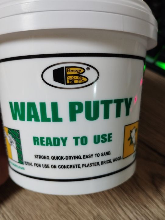 Bosny Wall Putty / Masilya 500g OR 1.5kg Choose 1 Size - Ready To Use ...